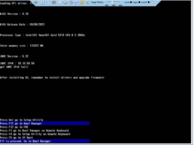 3- Select the boot manager
