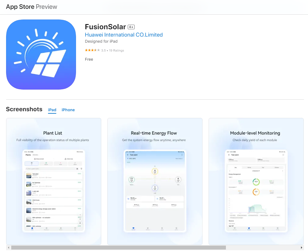 Huawei FusionSolar App